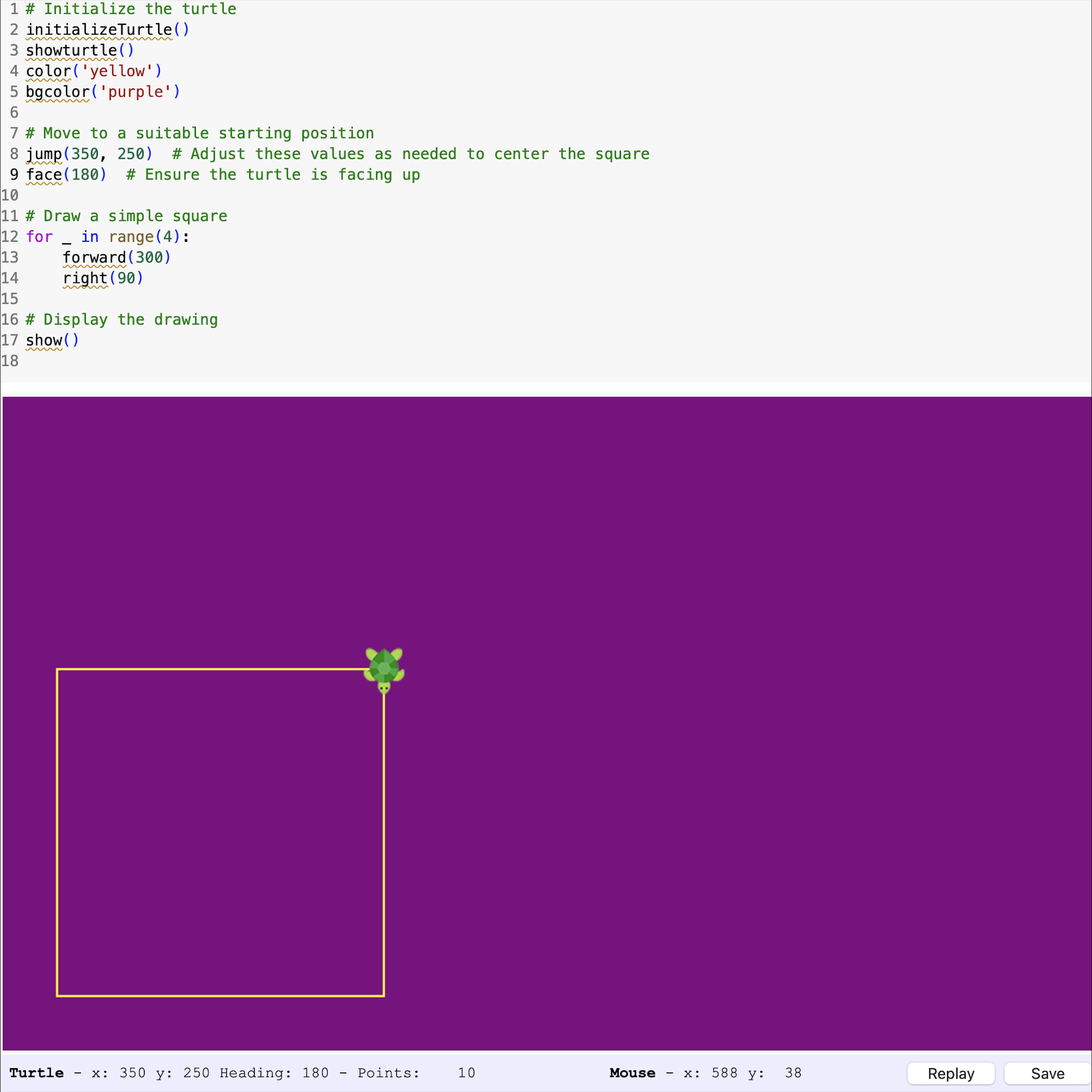 Fractal Geometry Lab Report: Intro to Turtle Graphics